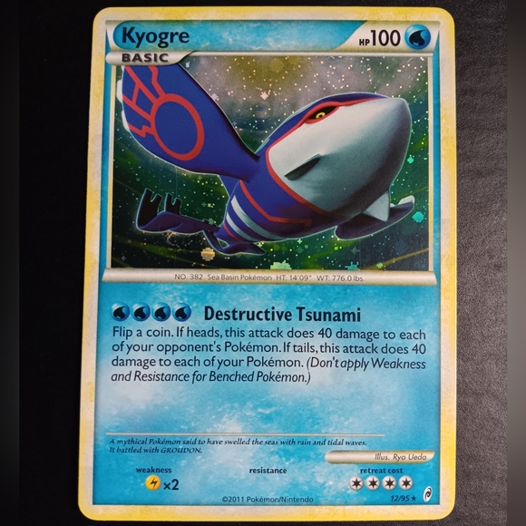 Pokemon | Toys | Kyogre Pokemon Card Call Of Legends 295 Rare Holo ...